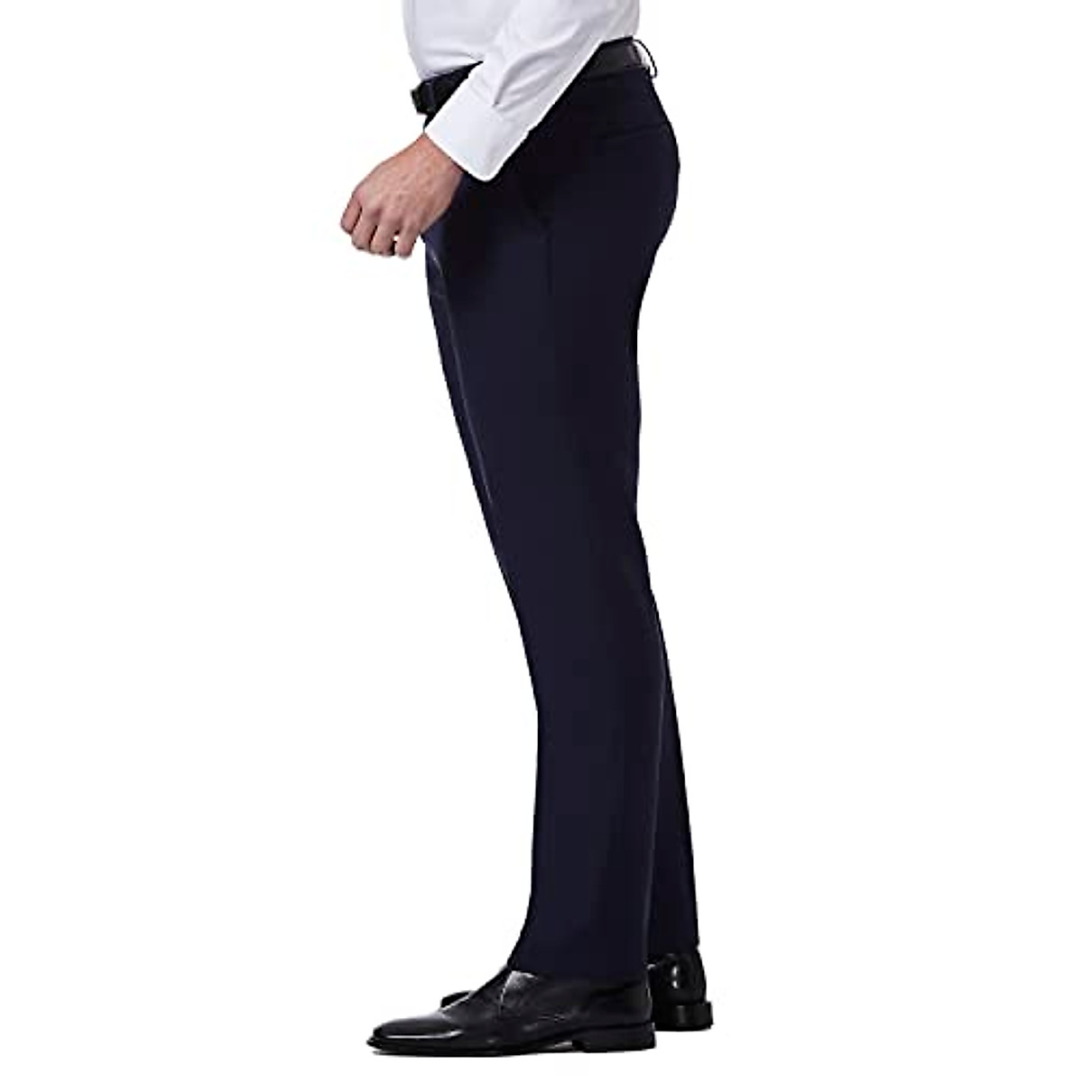 Kenneth Cole REACTION mens Techni-cole Mini Check Modern Fit Flat Front Dress Pants, Blue, 36W x 32L US