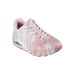 Skechers Women's UNO-Like Water Sneaker, Pink/Mulit, 8