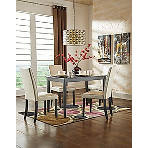Signature Design by Ashley Kimonte Rectangular Dining Room Table, Black