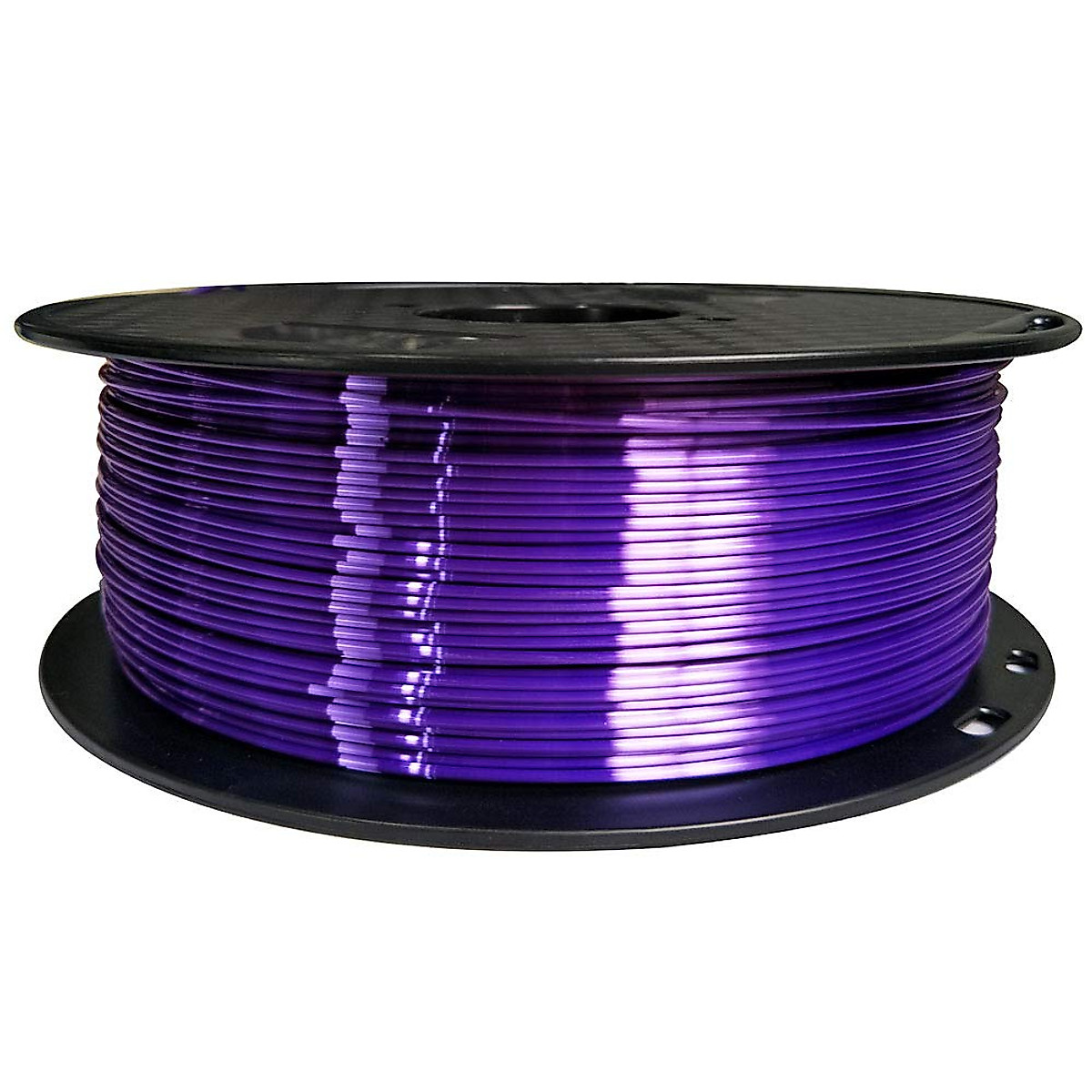 Silk Purple PLA 1.75mm 3D Printer Filament 1KG (2.2 LBS) Silky Shiny Purple 3D Printing Material Metallic Dark Violet Purple Color HZST3D