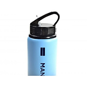MANCHESTER CITY F.C. Team Merchandise 750ml Aluminium Fade Bottle, Blue