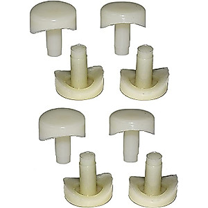 3/4" Coved Stem Bumper Fits Into 1/4" Inch Round Hole Patio Outdoor Furniture Chairs Protectors Pack of 16 PCS