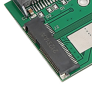 BOTEGRA MSATA SSD to 2.5in SATA Card, Mini Pcie SSD Adapter 6.0 Gbps PCB Durable Simple Operation Driver Free for Laptop