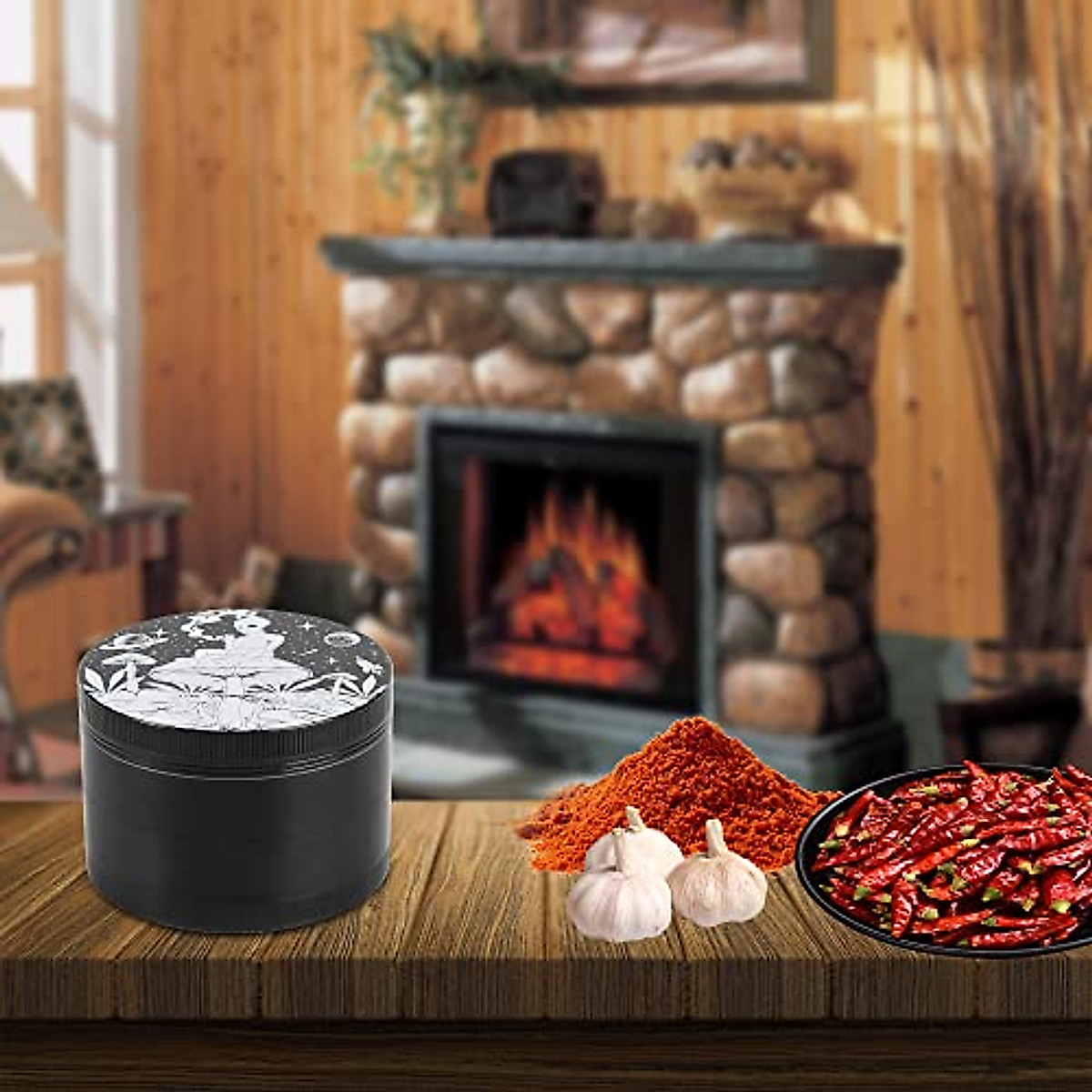 Black / White Grinder for Kitchen Use, 2.5 Inches