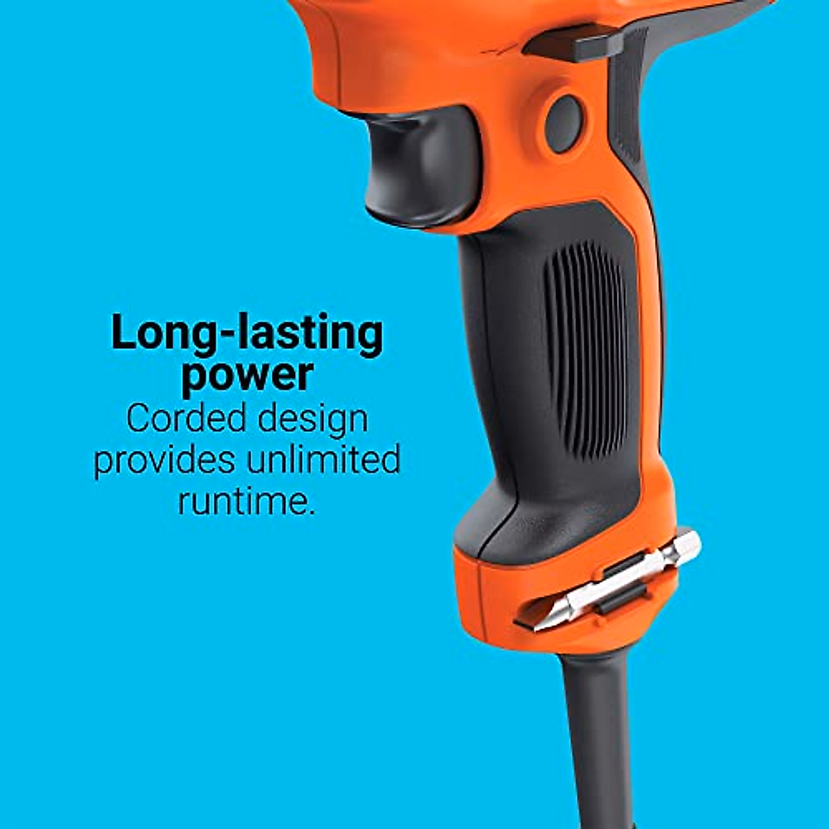 BLACK+DECKER 6.0 Amp 3/8 in. Electric Drill/Driver Kit (DR340C)