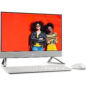 2023 Dell Inspiron 24 5410 23.8" Touchscreen FHD Business All-in-One Desktop Computer, 12th Gen Intel 10-Core i5-1235U, 16GB DDR4 RAM, 512GB PCIe SSD, WiFi6, Bluetooth 5.2, Pearl White, Windows 11 Pro