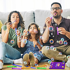 Bubbles Party Favors Supplies for Kids, 20 Pack Mini Pocket Bubble Wand Toys for Toddlers, Christmas Goodie Bag Stocking Stuffer Fillers, Small Pinata Birthday Classroom Wedding Camping Gifts Treats