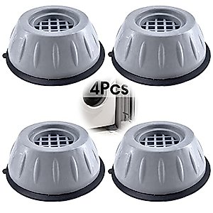 VAIIEYO 4Pcs Shock & Noise Cancelling Washing Machine Support, Anti Slip Rubber Washing Machine Feet Pads, Washing Machine Stabilizer, Anti-Walking Rubber Pads for Home Appliances, Universal Size