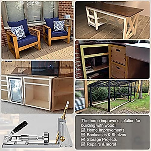 HOWOD Pocket Hole Jig Kit, Professional and Upgraded Metal Pocket Screw Jig. (Metal)