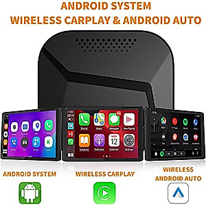 Binize Android 12 Multimedia Video Box Support Wireless Carplay&Android Auto, Carplay AI Box Carplay Streaming Support YouTube,Netflix