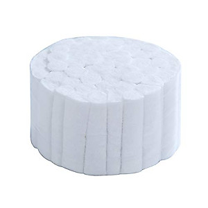 100 Count Cotton Rolls #2 Medium 1.5" Dental Gauze Cotton Rolls Non-Sterile 100% Natural Cotton High Absorbent Cotton
