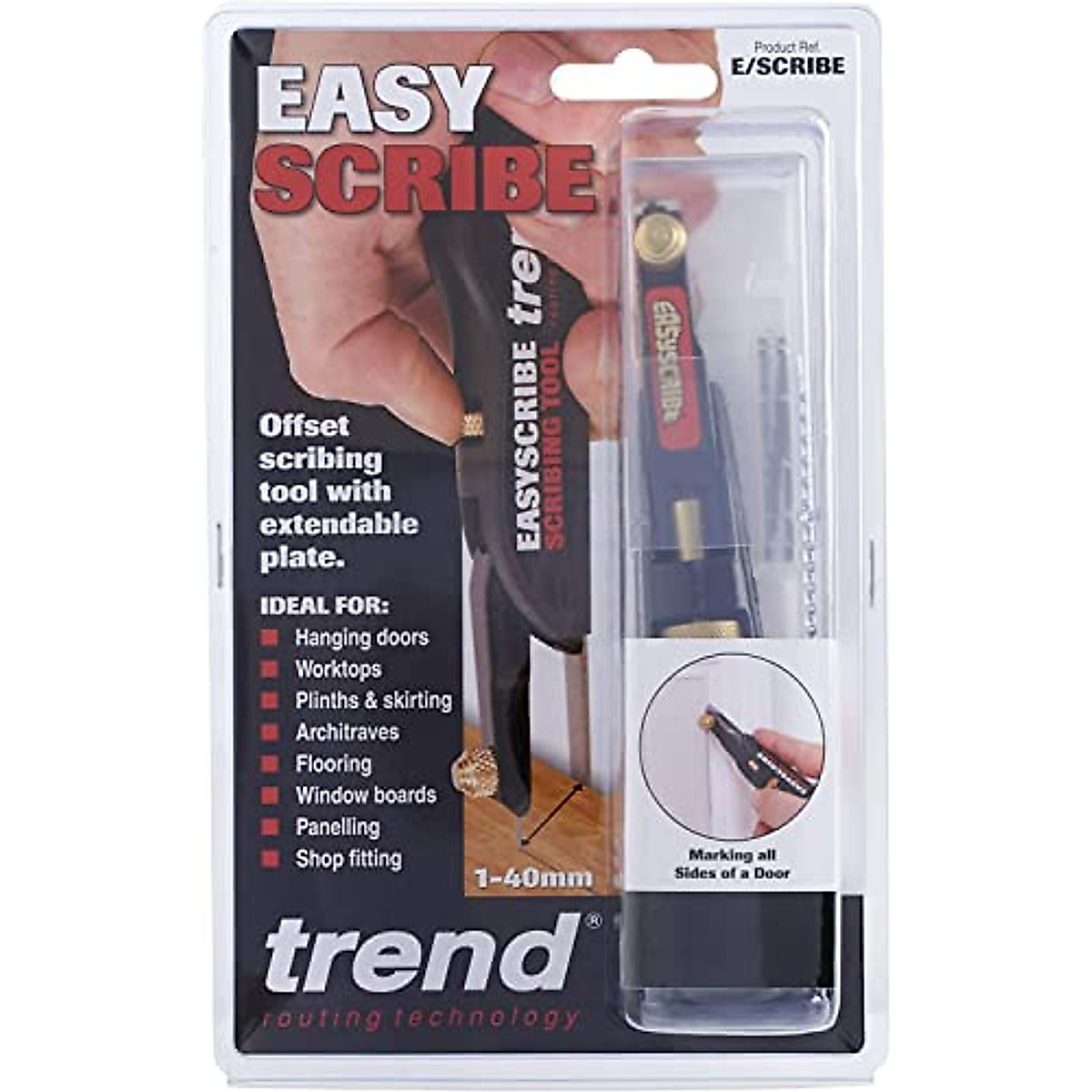 Trend EasyScribe Scribing Tool, Accurate Scribing Solution for Carpenters, Joiners, Tilers, Kitchen & Shop Fitters, E/SCRIBE
