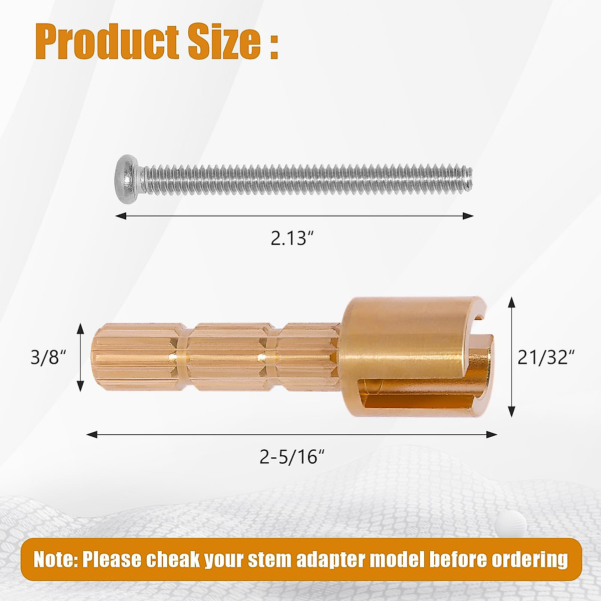 970-0770 Stem Adapter Compatible with Pfister Shower valve Trim Handle Stem Extension Tub and Faucet Accessories Extender Trim Repair Kit