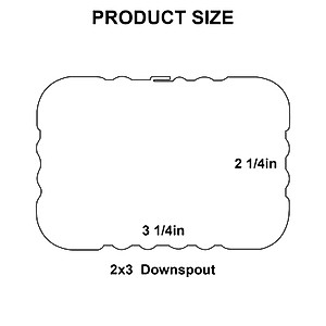 Gutter Downspout Elbow Style B (offset=3) Zig Zag Elbows 2” x 3” White Aluminum S-shape