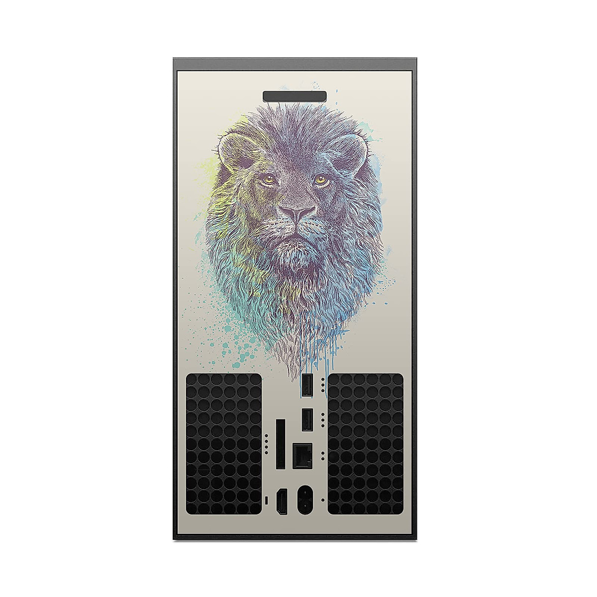 Head Case Designs Officially Licensed Rachel Caldwell Lion Art Mix Vinyl Sticker Gaming Skin Decal Cover Compatible With Xbox Series X Console
