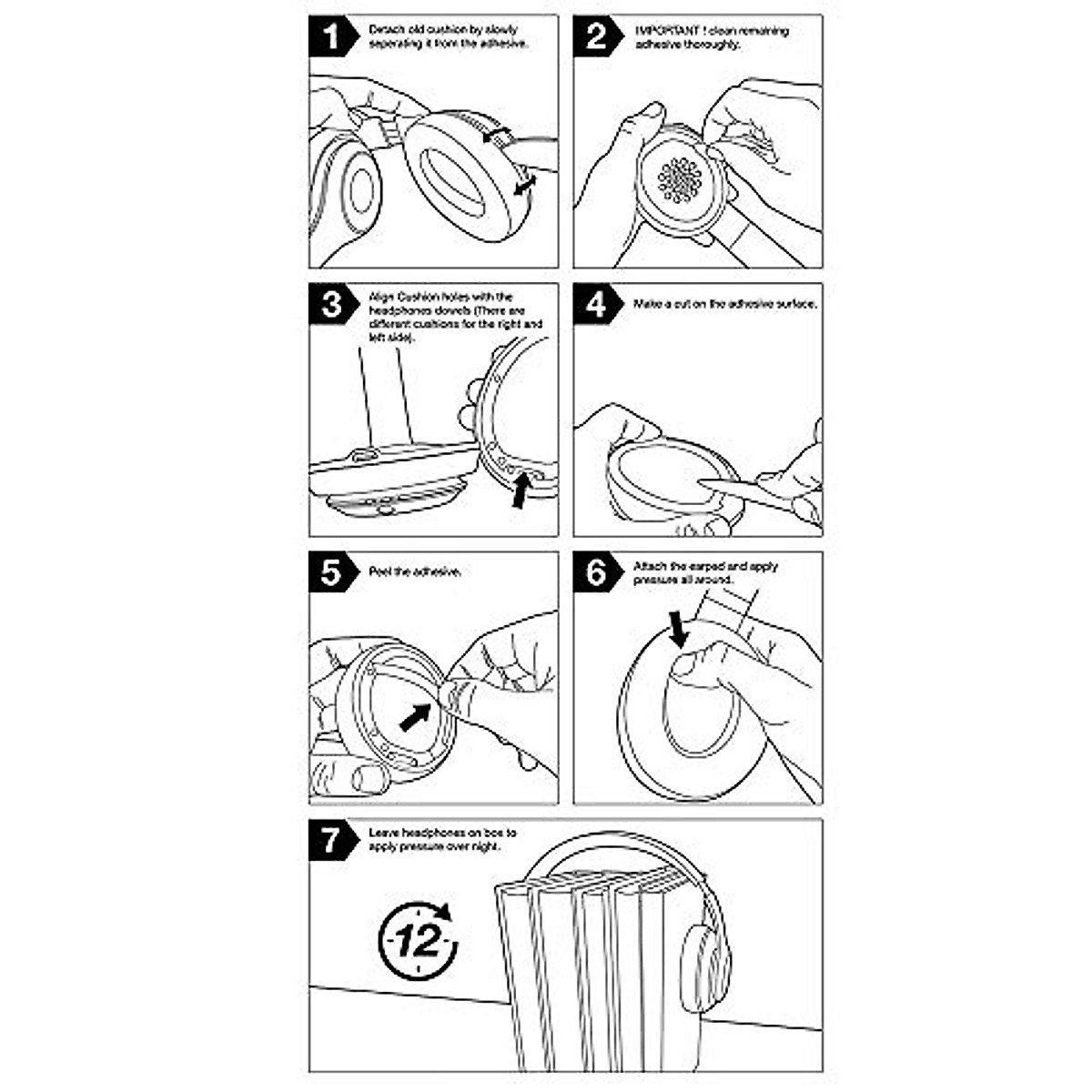 Memory Foam Replacement Earpads Ear pad Ear Cushions for Beats Studio 2.0/3.0 Wired and Wireless Ear Headphones Over Ear Headphones (Black)