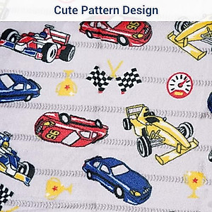 Viviland Kids Throw Blanket, Car Print Blankets for Boys, Warm Lightweight Plush Throw Blanket Car Fleece Throw Blanket for Sofa Chair Couch Bed, for Kids, 50" x 60"