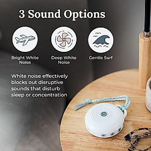 Yogasleep Rohm Portable White Noise Sound Machine, 3 Soothing Natural Sounds with Volume Control, Sleep Therapy For Adults, Kids & Baby, Noise Cancelling for Office Privacy & Meditation, Registry Gift