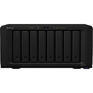Synology DiskStation DS1819+ iSCSI NAS Server with Intel Atom 2.1GHz CPU, 16GB Memory, 32TB HDD Storage, DSM Operating System