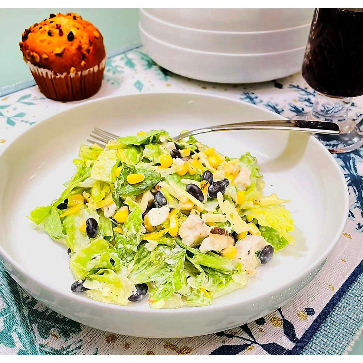 Hesen 8.5 inch Pasta Bowls set of 4, 40 Ounces Shallow Salad Bowl Set, Off White Ceramic Pasta Serving Bowl Plates