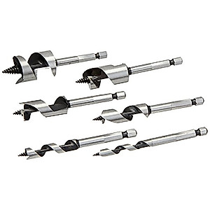 TruePower 09-0279 Wood Boring Stubby Auger Bit Set (6 Piece)