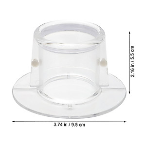 Parrot Neck Collar, Plastic -bite Collar Clear Bird Feather Protector Prevent Grab Lick Healing Safety Bird Cone Collar for Macaw Cockatoo Parrot Large