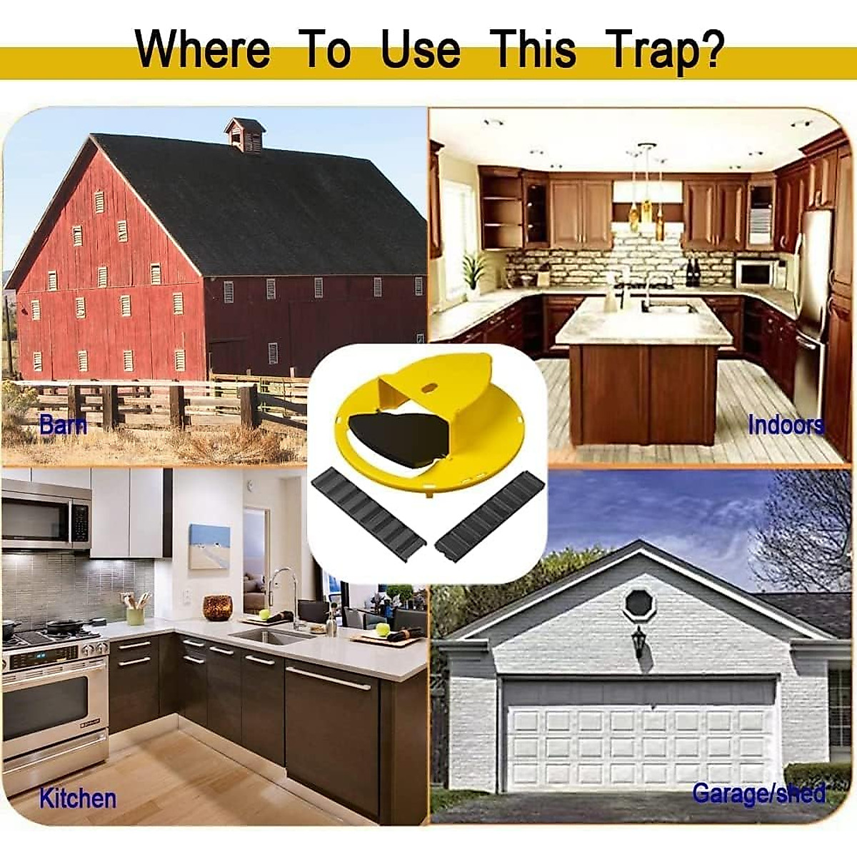 Mice Mouse Trap Bucket Flip Lid,Mouse Trap Bucket Indoor Outdoor,Humane Mouse Trap,Mouse Trap Bucket Lid Auto Reset | 5 Gallon Bucket Compatible | Mouse Trap Bucket Lid (1 Pack)