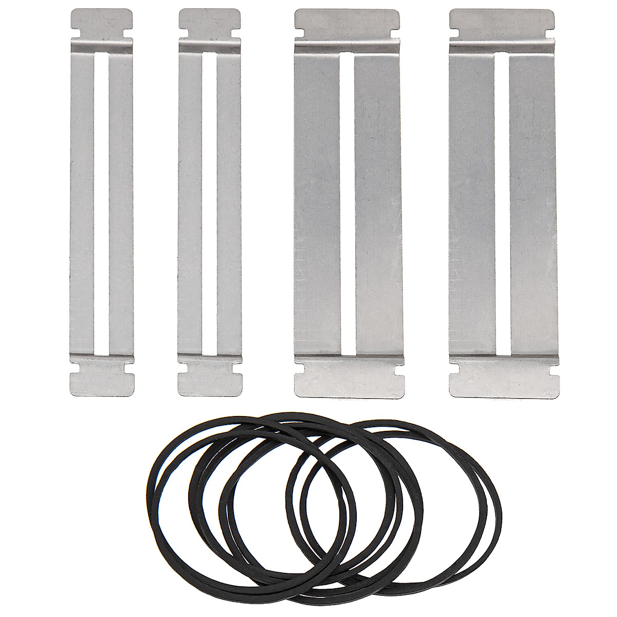 1Set Yootones String Spreaders and Fingerboard Guards, 4Pcs Rubber Coated String Spreaders and 4Pcs Fingerboard Guard with Rubber Band, Great Tool Compatible with Guitars Bass Repair Maintenance