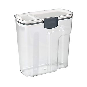 PrepWorks by Progressive 4.5-Quart Large Plastic Cereal Keeper Container with Airtight Lid and Measurement Markings, Clear