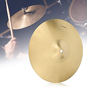 Bnineteenteam 12 inch Crash Cymbal Brass Crash Cymbal Musical Instrument Accessory for Drum Set