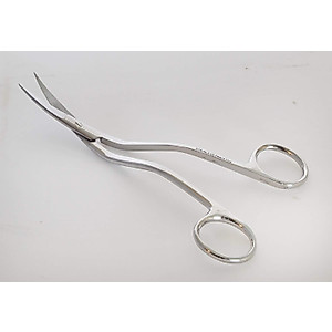 Mazbot 6 Inch Bent Handle Curved Embroidery Scissors---Perfect for Machine Embroidery