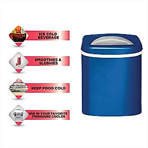 RYUUZA 26lb. Portable Countertop Ice Maker, Blue, EFIC108