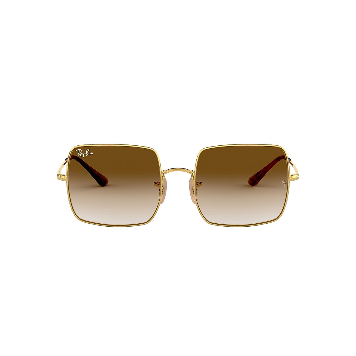 Ray-Ban Women's RB1971 Square Sunglasses, Gold/Clear Gradient Brown, 54 mm