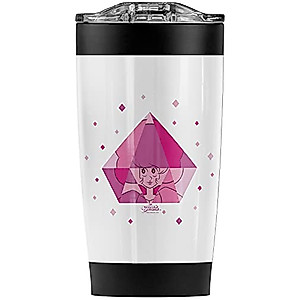 Logovision Steven Universe Pink In Diamond Stainless Steel Tumbler 20 oz Coffee Travel Mug/Cup, Vacuum Insulated & Double Wall with Leakproof Sliding Lid | Great for Hot Drinks and Cold Beverages