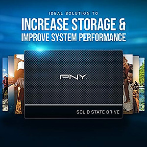 PNY CS900 500GB 3D NAND 2.5" SATA III Internal Solid State Drive (SSD) - (SSD7CS900-500-RB)