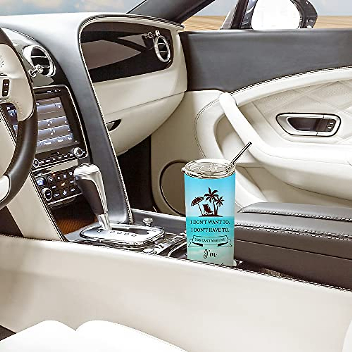 Fatbaby Retirement Gifts for Women,Happy Retirement Travel Tumbler Cup,Retired Gifts for Women Coworker,Vacuum Insulated Stainless Steel Skinny Tumbler With Lid and Straw 20oz