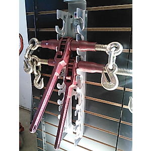 Mytee Products 48" Aluminum Locking Ratchet Binder Rack - Made in USA (Holds 11 Binders)