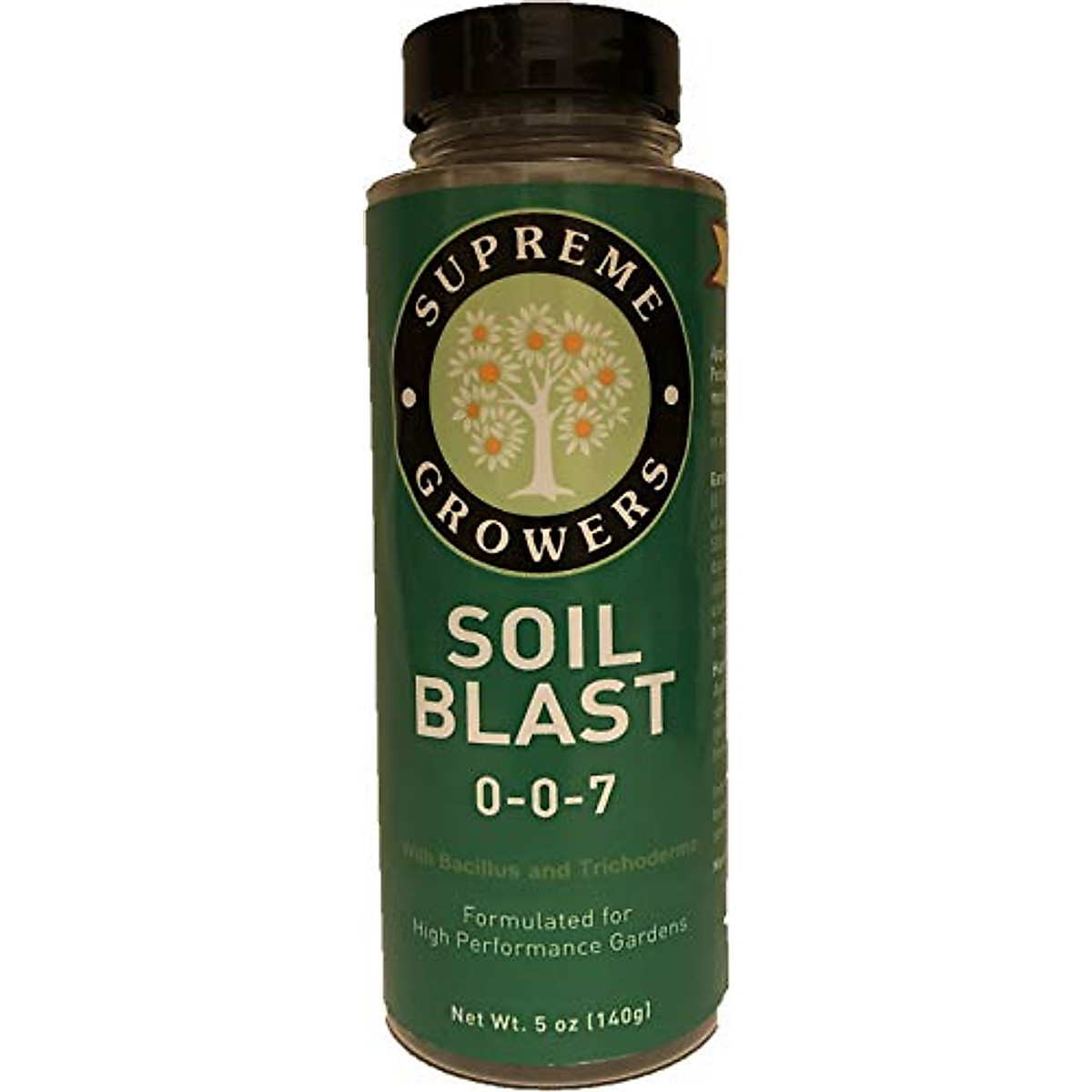 Soil Blast Concentrate 5oz Bottle Makes 29 Gallons by Supreme Growers Compost Tea Alternative Inoculant Contains Beneficial Bacteria and Trichoderma Can Be Used with Myco Blast and Kelp Blast