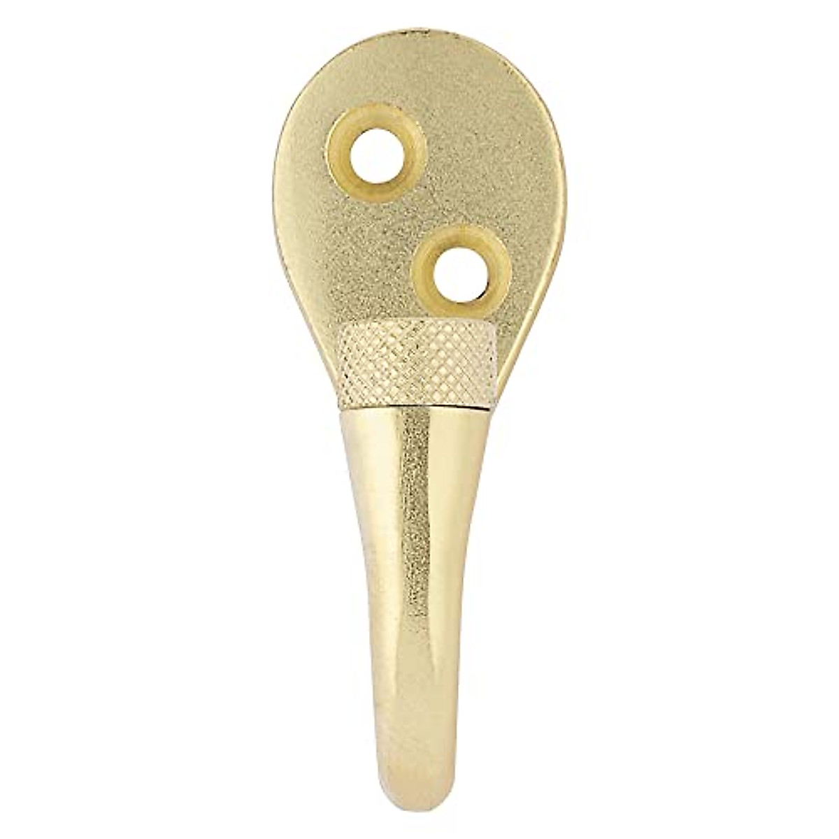 National Hardware N337-911 Powell Knurled Hook, 2-5/8", Brushed Gold