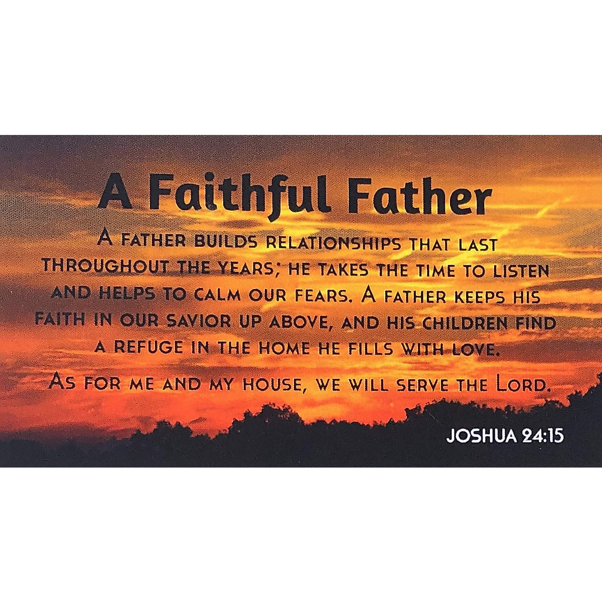 Biblebanz Father's Day Bible Verse Faithful Father Magnets for Dad (10 Count)