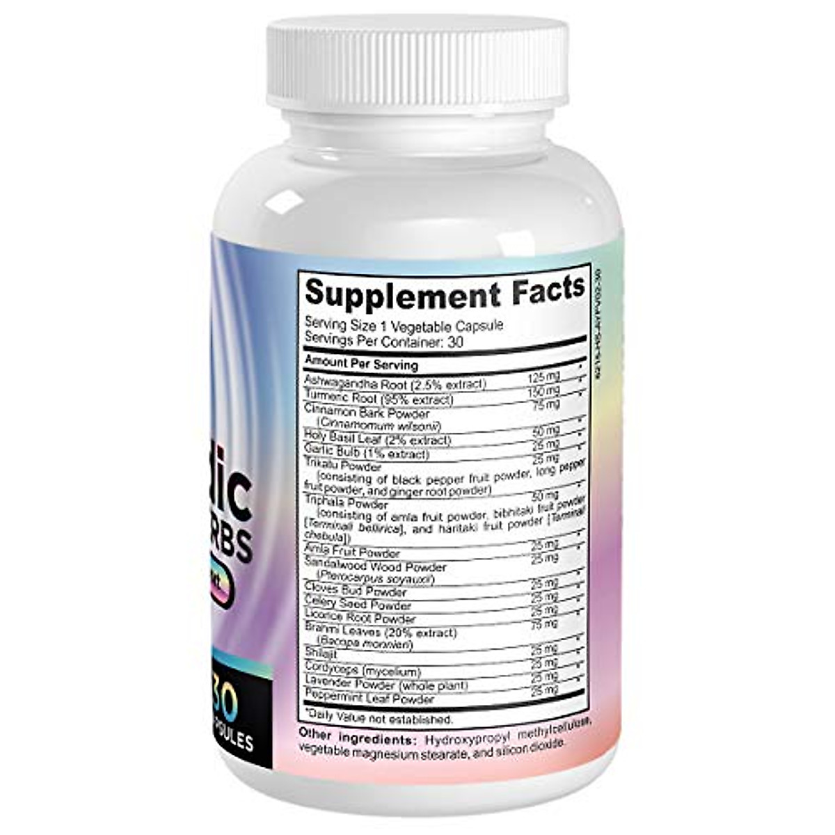 Ayurvedic Herbs (All-in-1) Supplement Formula Pills - Ayurveda Mind, Body & Spirit Herbal Blend Complex with 17 Active Ingredients - Natural Ayurvedic Supplements - Easy to Swallow - 30 Capsules