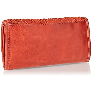 Frye Melissa Basket Woven Wallet, Sandstone
