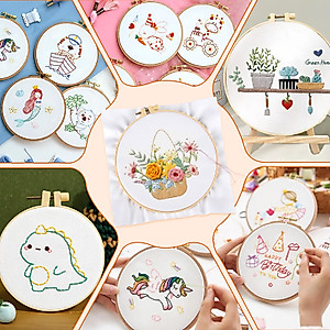 10 PCS Embroidery Fabric, Pre-Cut White Natural Cotton Embroidery Cloth Fabric, Embroidery Cloth Squares for Embroidery Garment Craft (7 × 7 Inch)