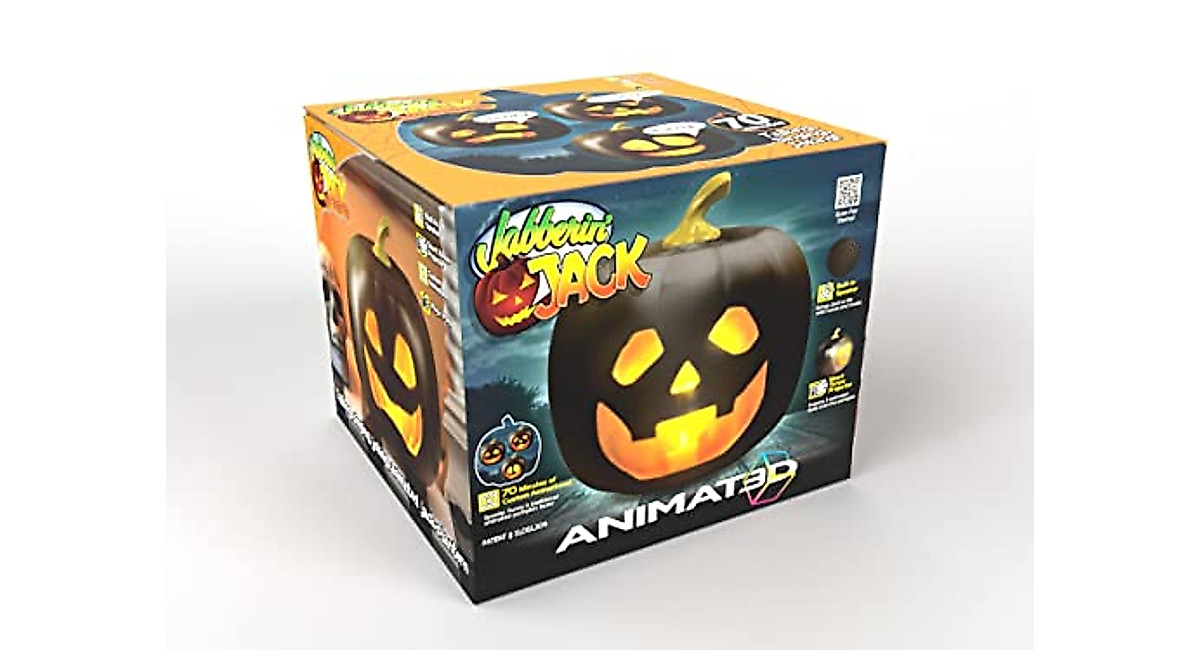 Jabberin' Jack Talking Animated Pumpkin w/ Projector | Plug & Play