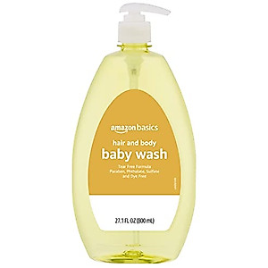 Amazon Basics Tear-Free Baby Hair and Body Wash, 27.1 Fluid Ounce, 1-Pack (Previously Solimo)