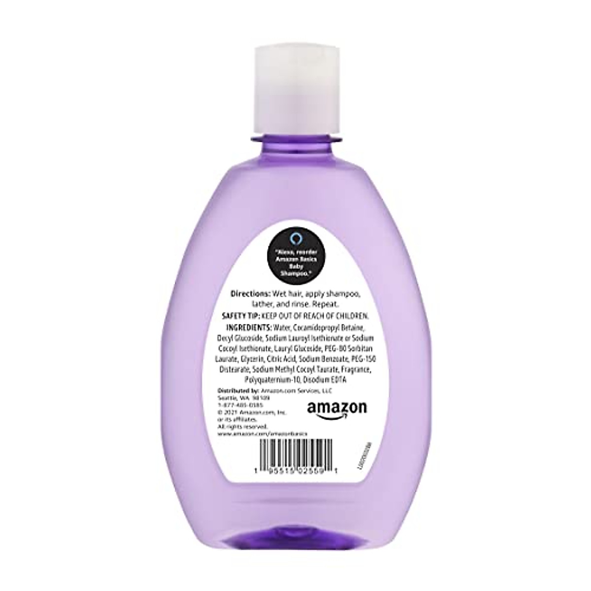 Amazon Basics Baby Shampoo, Lavender & Chamomile Scented, 13.6 Fluid Ounce