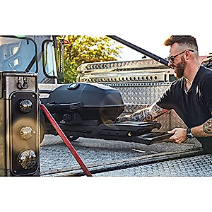 Napoleon PHANTOM TravelQ Portable PRO Propane Gas Grill - PRO285X-PHM - with Scissor Cart, Matte Black, Travel BBQ,