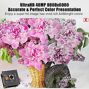 SVPRO USB Camera Module Autofocus 48MP Industrial Board Camera 8000x6000 High Definition Camera for Altimeter, Automatic Focusing UVC Plug and Play Camera for Machine Vision