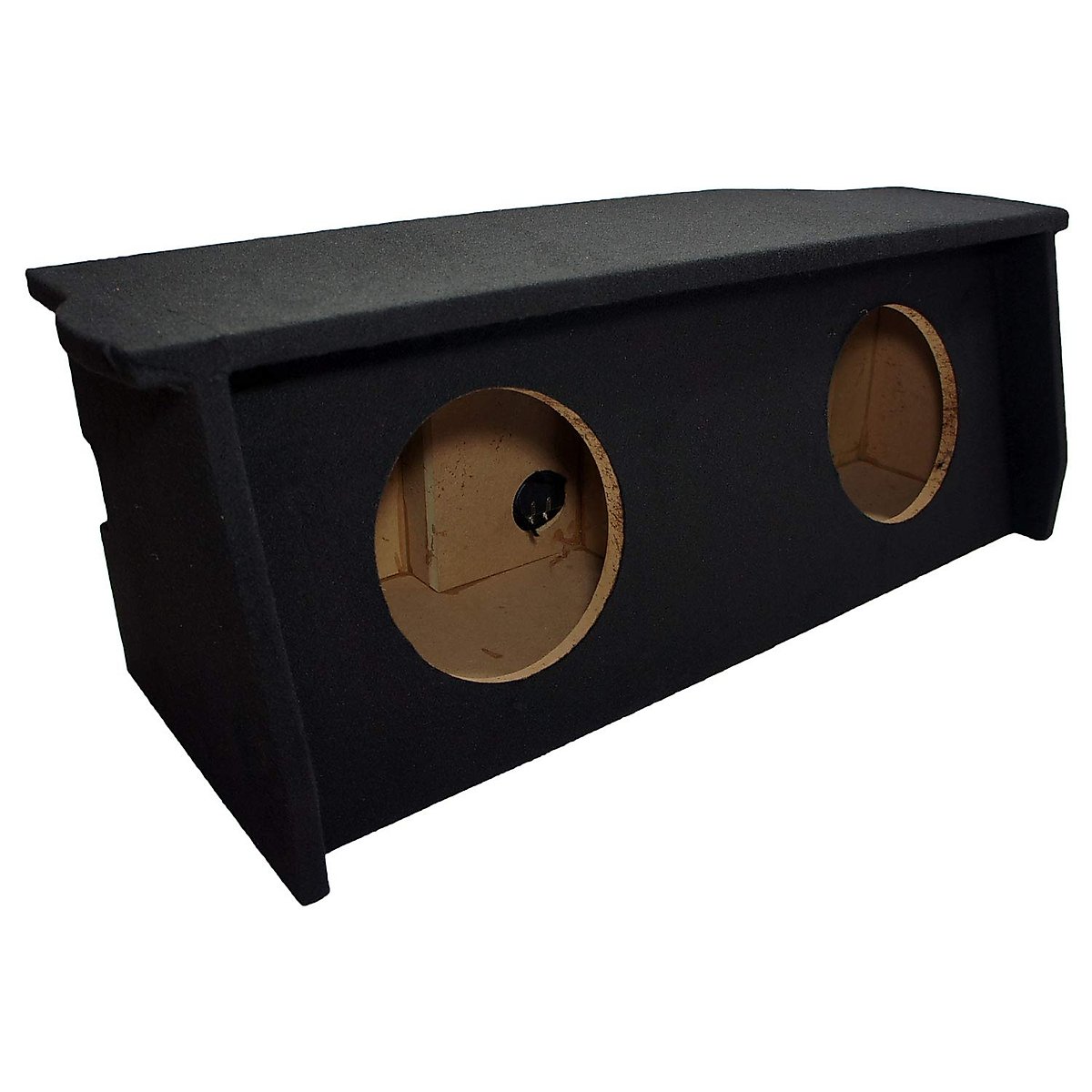 American Sound Connection JW2X10-0717-AR Compatible with Jeep Wrangler 2007 2 Door Dual 10" Sub Box with Amp Rack