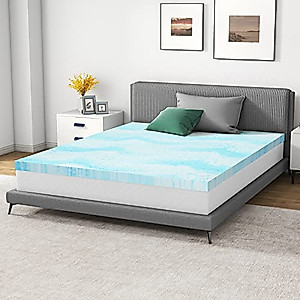 Airdown Mattress Topper, 3 Inch Gel Infused Memory Foam Mattress Topper, Full